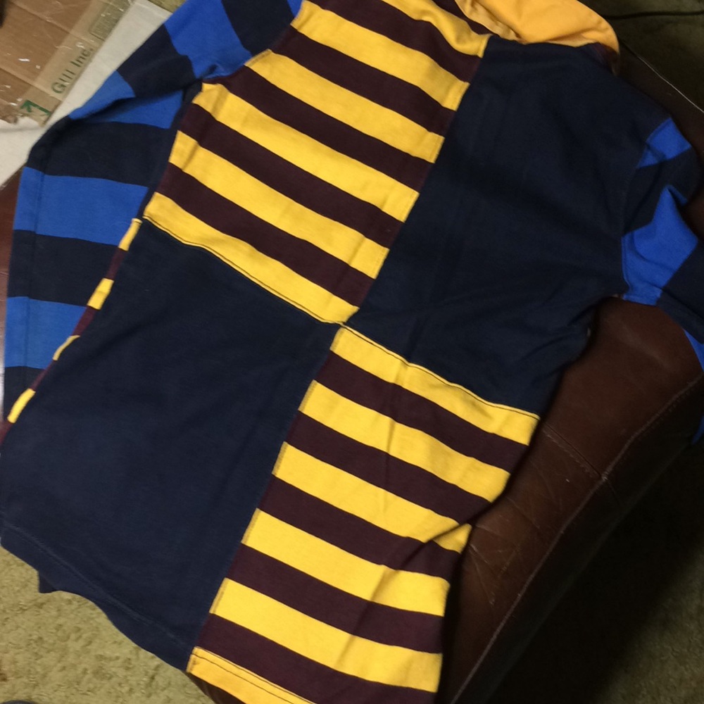 Rare Vintage Rugby Ralph Lauren Fitted Patchwork Rugb… - Gem